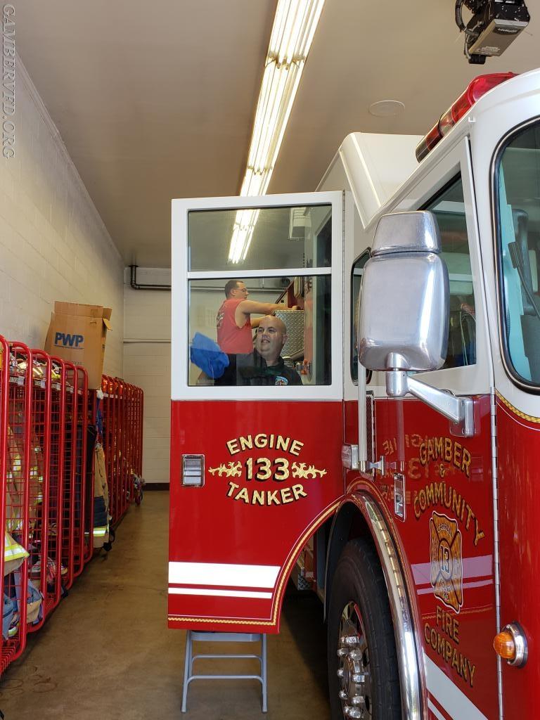 Members complete work detail - Gamber & Community Fire Company
